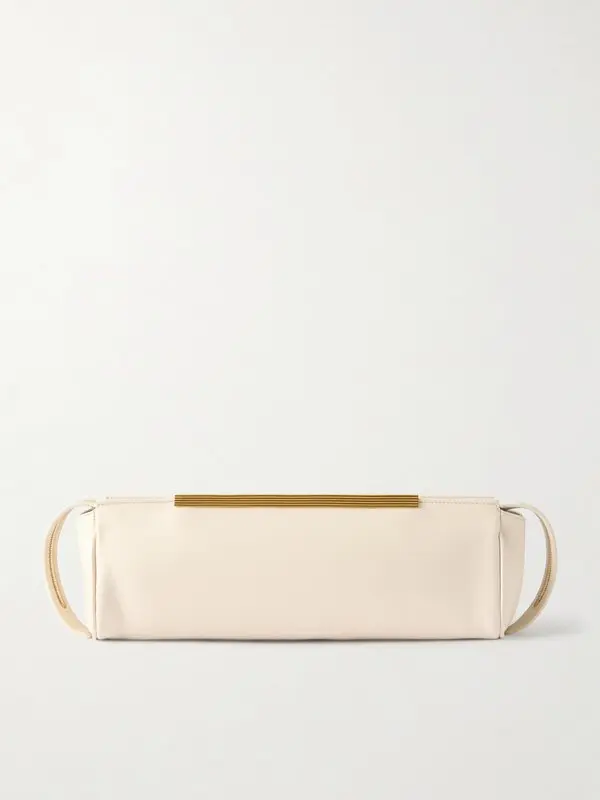 Khaite Donna' Lambskin Clutch - Neutrals