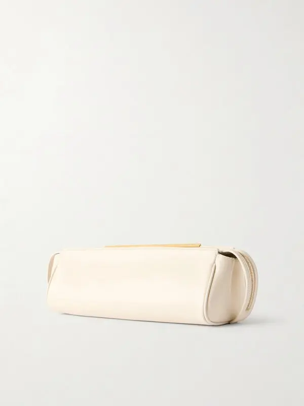 Khaite Donna' Lambskin Clutch - Neutrals