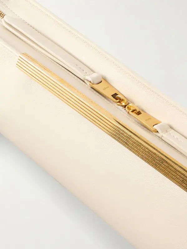 Khaite Donna' Lambskin Clutch - Neutrals