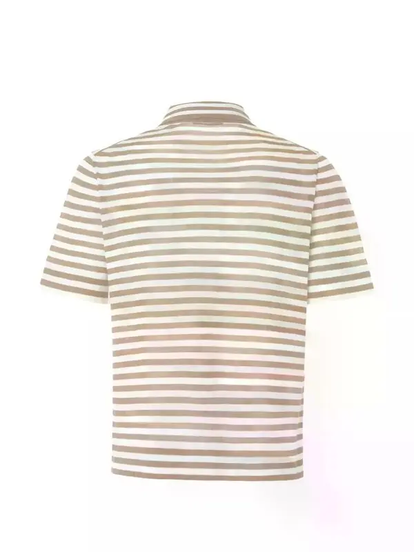 Malo Striped Short-sleeve Polo Shirt
