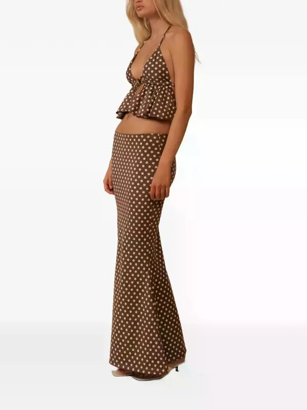 MONTCE Natalia Polka-dot Maxi Skirt