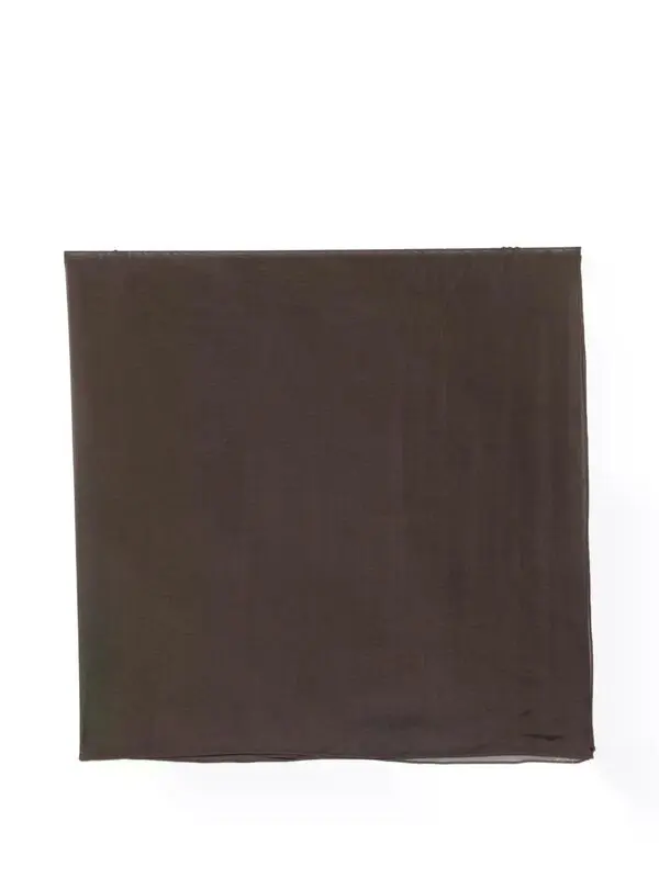 ALYSI Sheer-finish Scarf - Brown