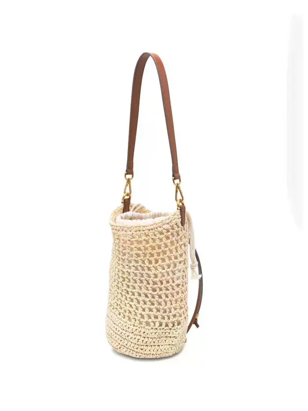 GIANNI CHIARINI Straw Weave Shoulder Bag
