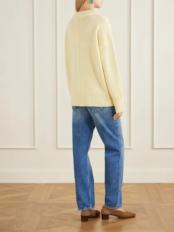 LA LIGNE Marin Wool And Cashmere-blend Sweater - Yellow