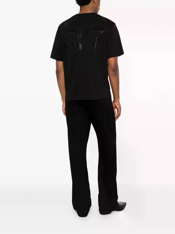 John Richmond Embellished Logo-print T-shirt