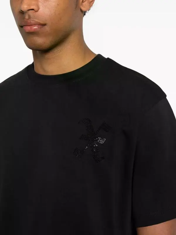 John Richmond Embellished Logo-print T-shirt