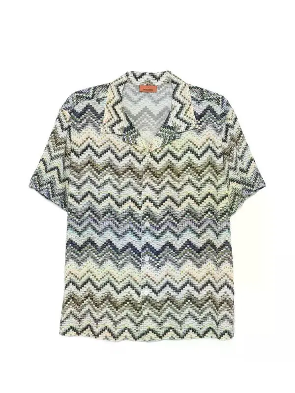 Missoni Zigzag-print Short-sleeve Shirt