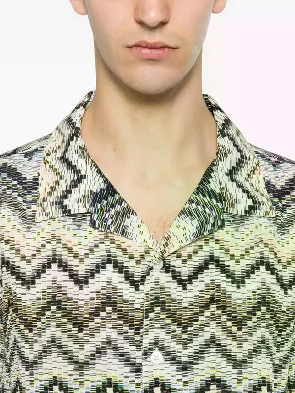 Missoni Zigzag-print Short-sleeve Shirt