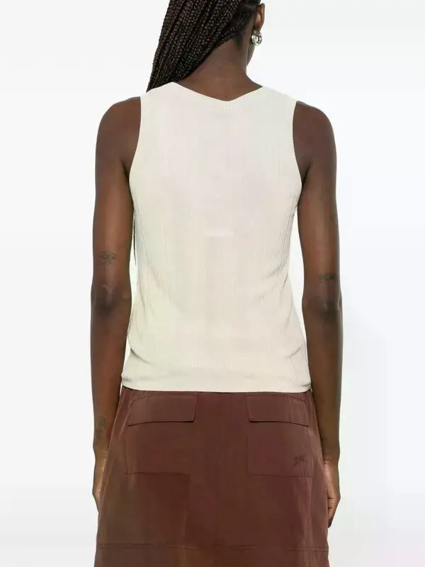 Max Mara Ribbed Knit Tank Top
