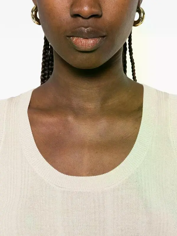 Max Mara Ribbed Knit Tank Top