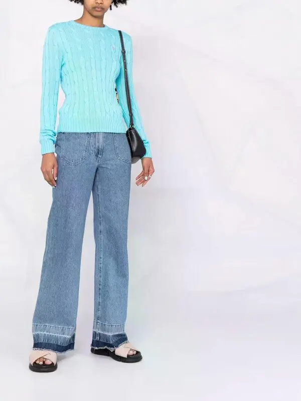 Polo Ralph Lauren Cable Knit Jumper - Blue