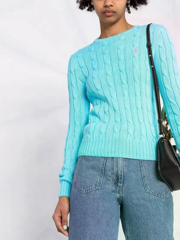 Polo Ralph Lauren Cable Knit Jumper - Blue