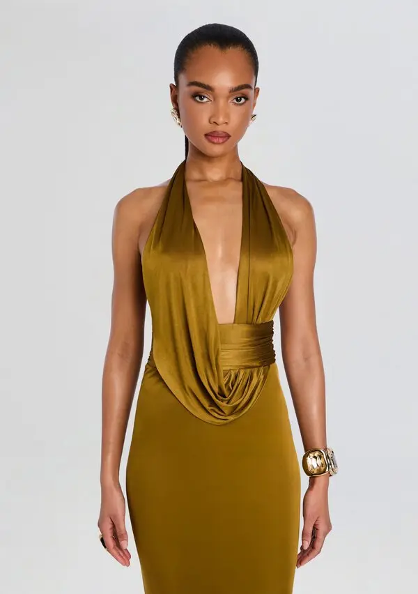 Retrofete Payton Gown - Ochre