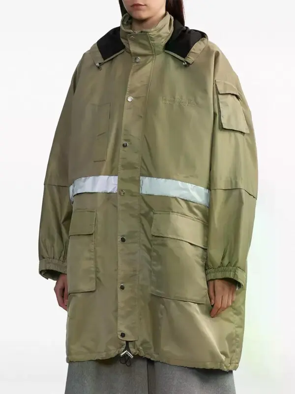 Rokh Multi-pocket Hooded Parka Coat