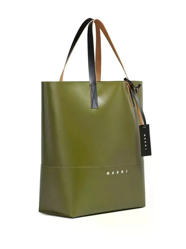 Marni Logo Print Tote Bag