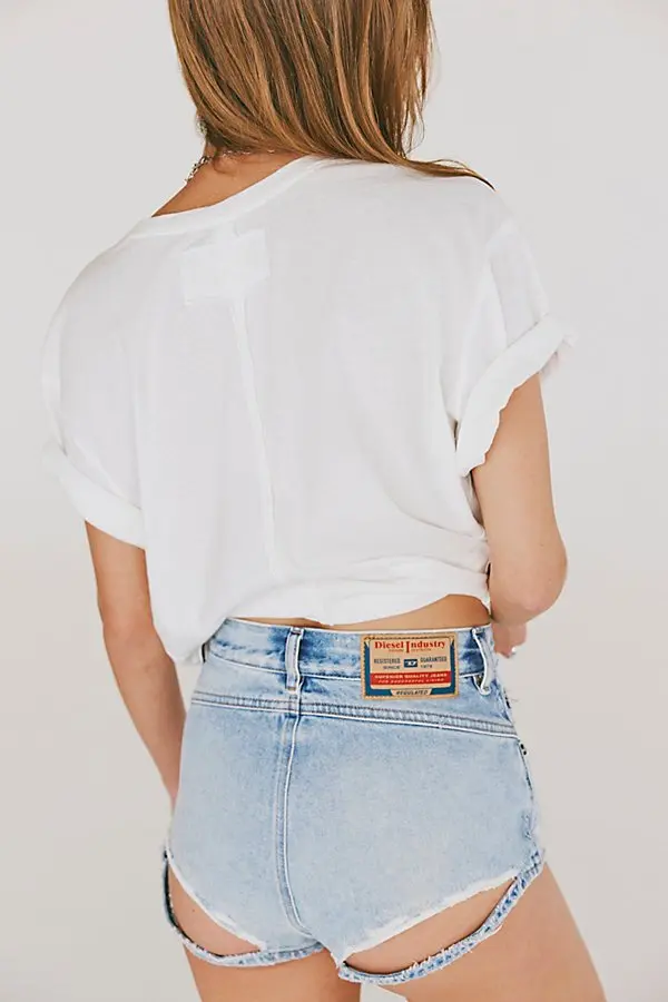 DIESEL® De-lunar Denim Shorts - Light Blue