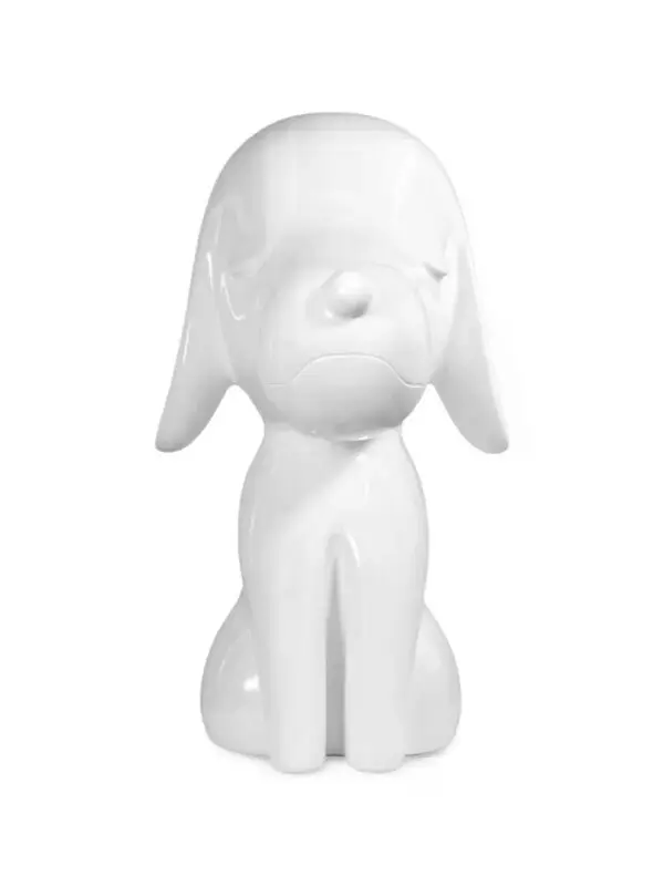 CANDYSLAB Glossy Dog Sculpture - White