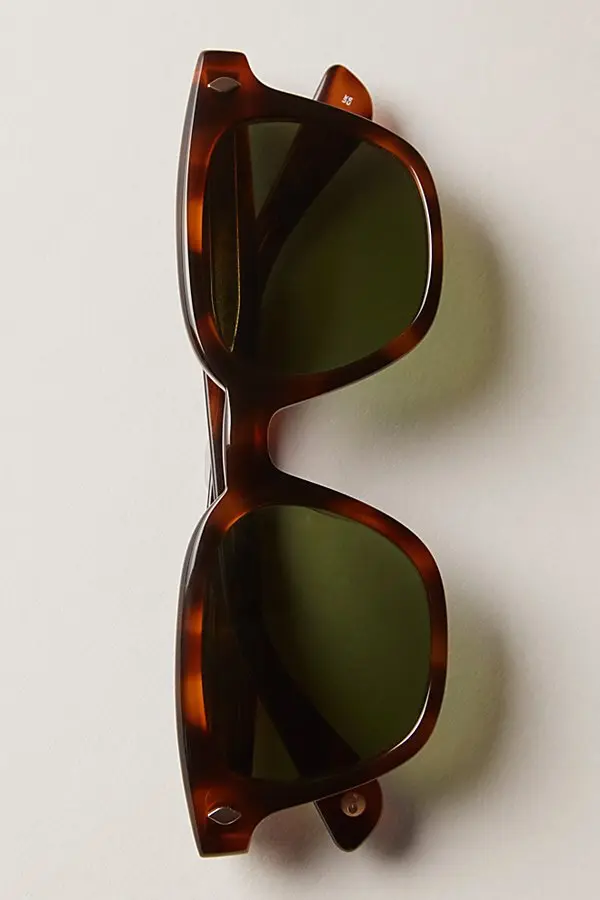 Garrett Leight Broadway Sunglasses - Spotted Brown Shell/semi
