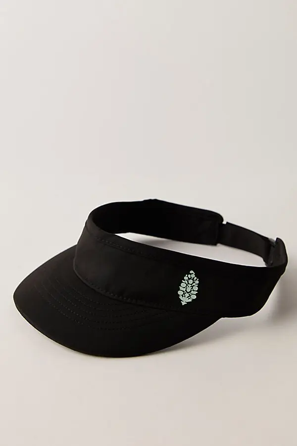 Free People Sport Visor With Logo Detail - Black
