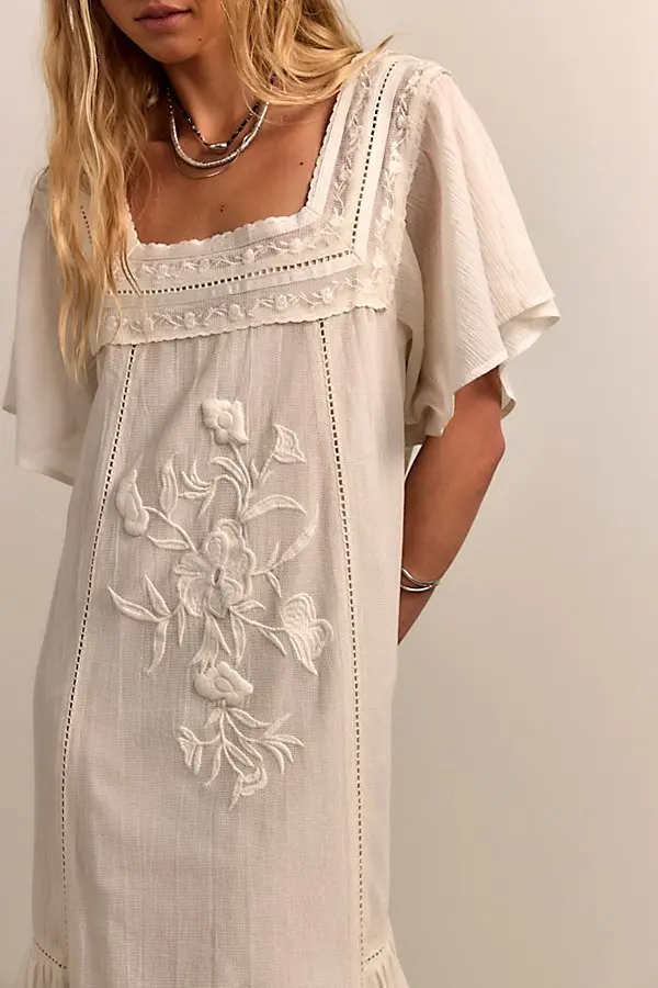 Free People Forever Free Maxi Dress - Whisper White