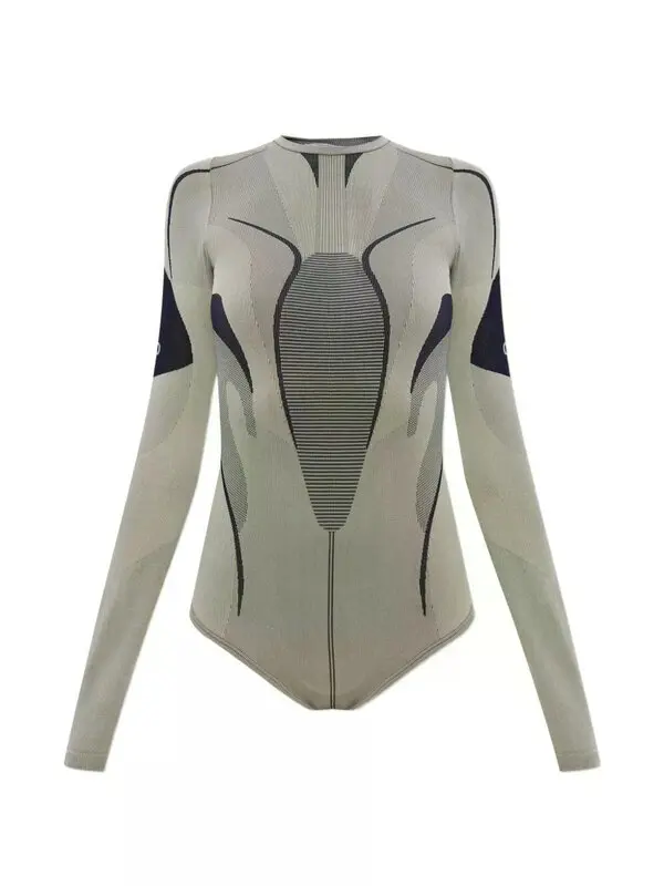 Off-White Graphic Print Long Sleeve Bodysuit