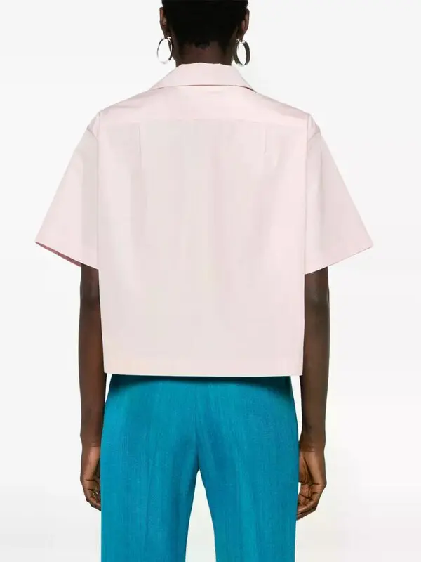Marni Floral Patch Cropped Shirt