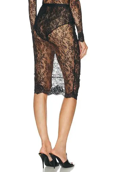 Valentino Garavani Lace Midi Skirt
