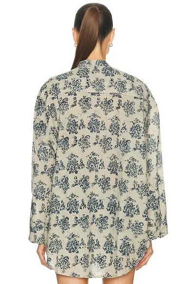 R13 Pleated Front Shirt