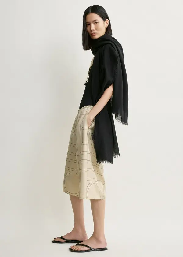 TOTEME Monogram Silk Pj Culottes