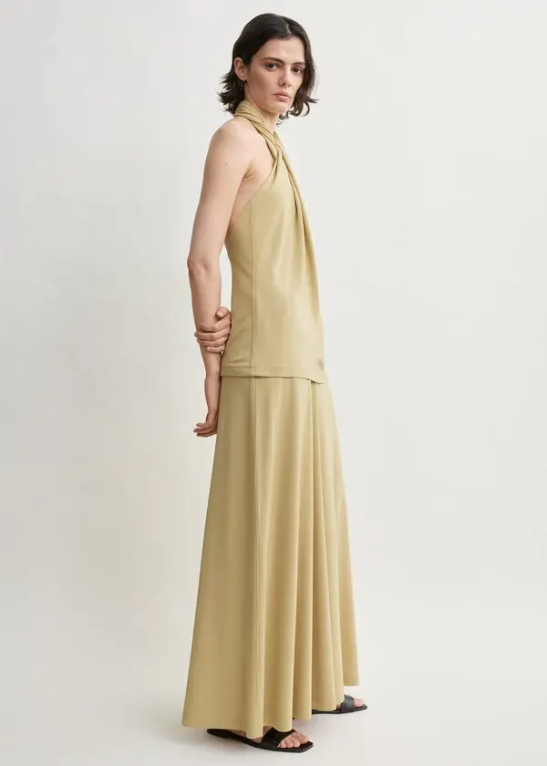 TOTEME Twisted Jersey Halter Top