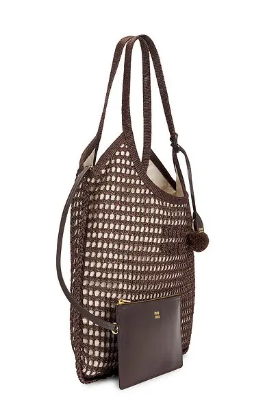 Miu Miu Rete Crochet Tote Bag