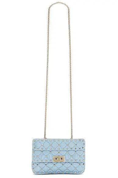 Valentino Garavani Rockstud Spike Shoulder Bag - Cloudy Blue