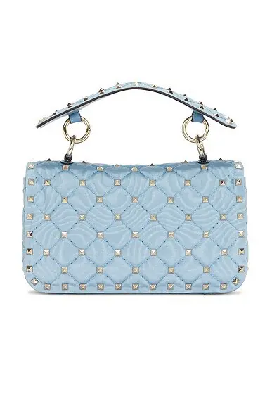 Valentino Garavani Rockstud Spike Shoulder Bag - Cloudy Blue
