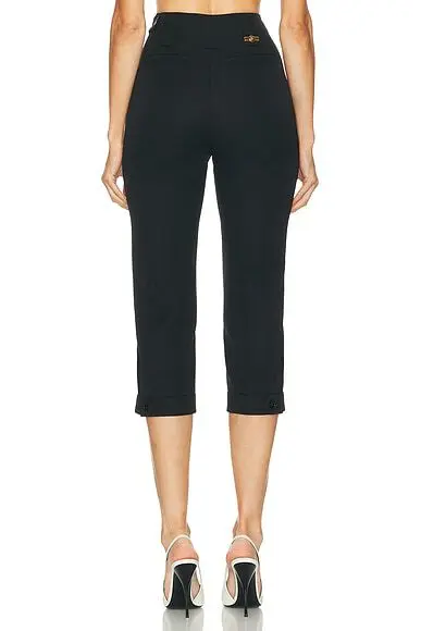 Versace Tailored Wool Capri Pants