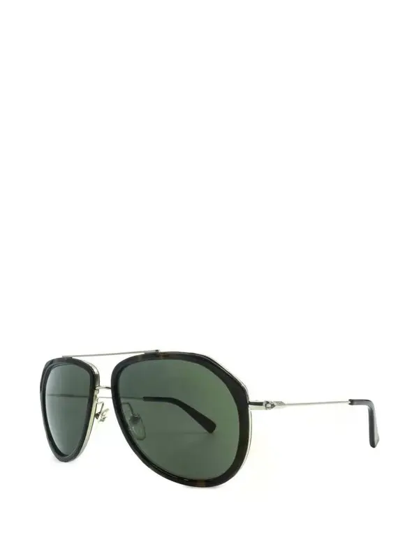 Mcm Tortoiseshell-effect Pilot Sunglasses - Brown