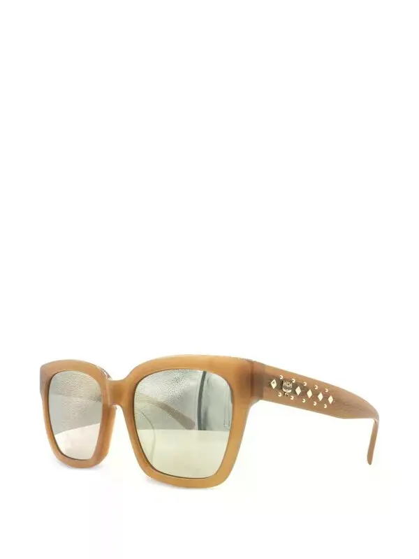 Mcm Stud-embellished Cat-eye Sunglasses - Brown