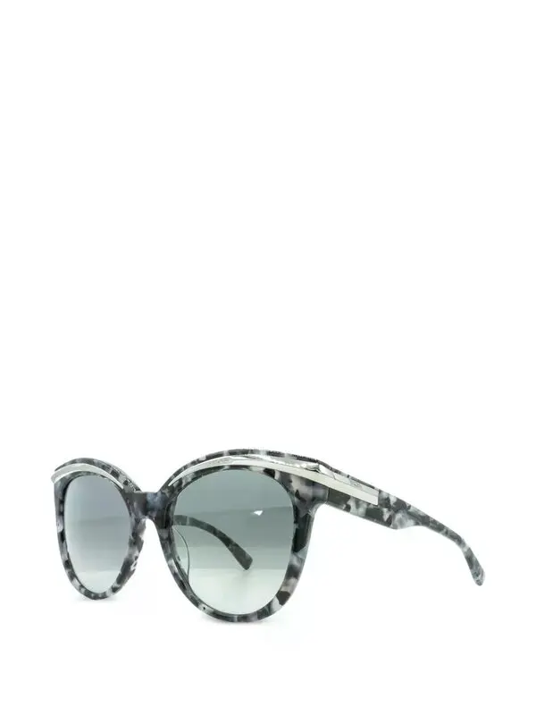 Mcm Marble-effect Cat-eye Sunglasses - Grey