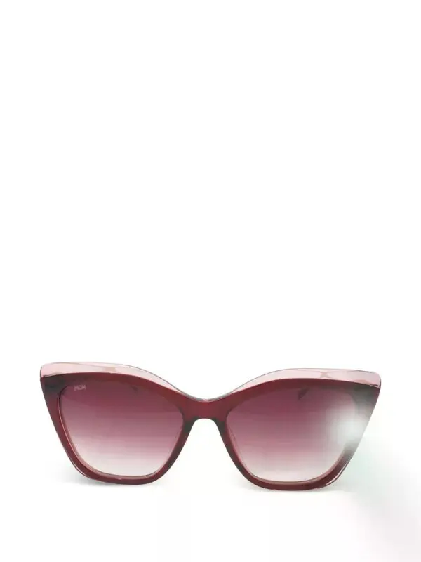 Mcm Cat-eye Sunglasses With Gradient Lenses - Red