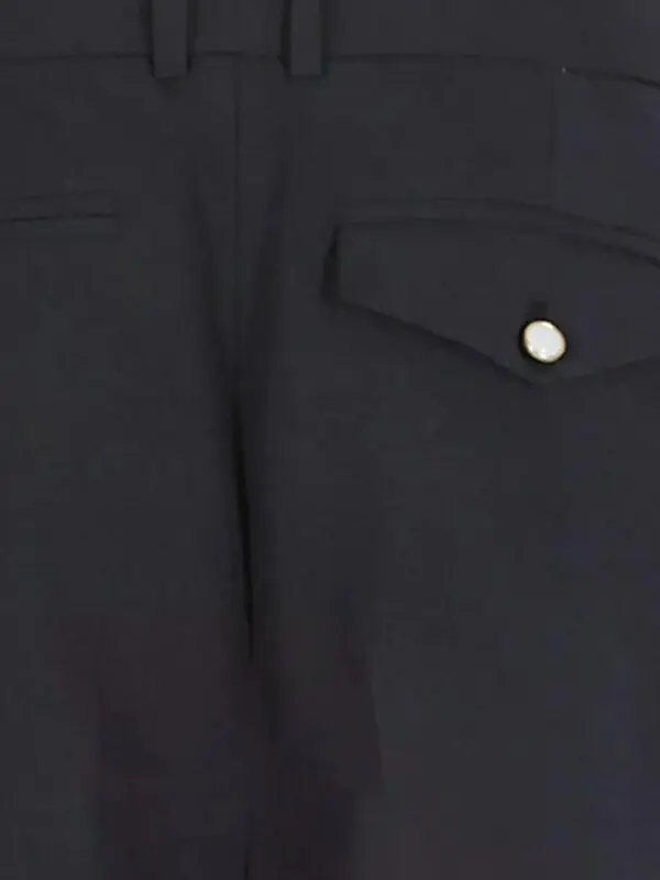 THESTROY Pressed Crease Flap-pocket Trousers