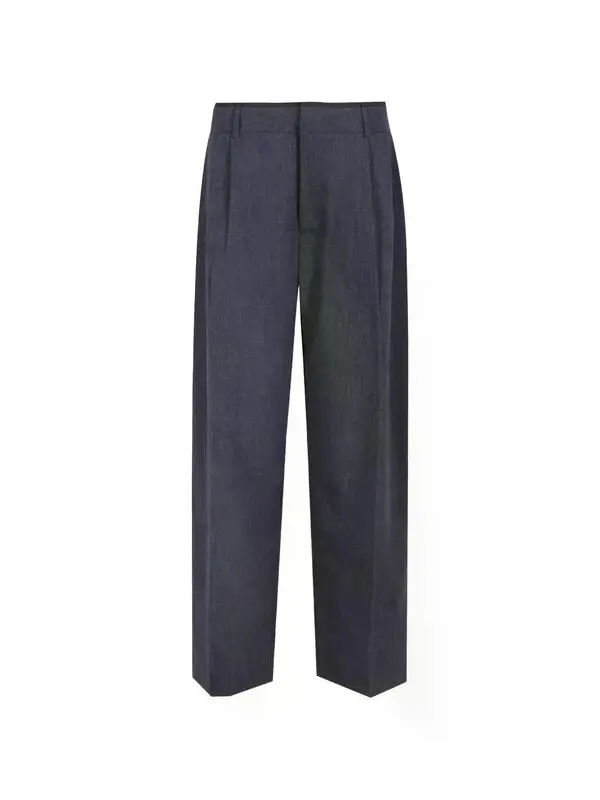 THESTROY Pleated Wide-leg Trousers