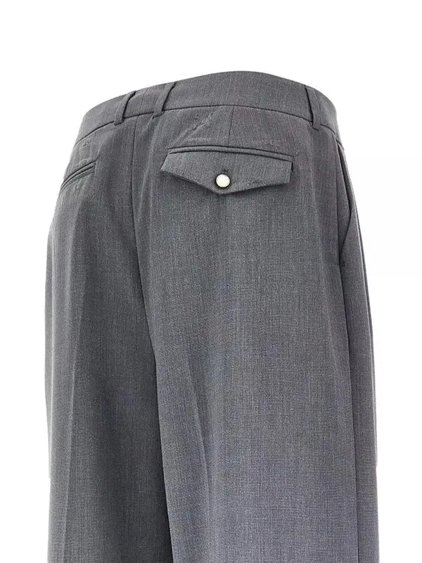 THESTROY Pleated Wide-leg Trousers