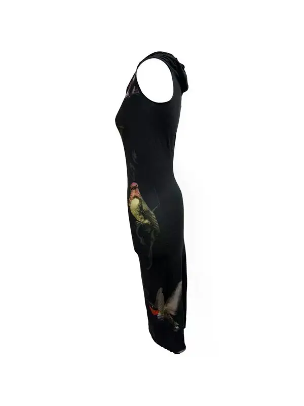 Alexander McQueen 2008 Hummingbird Print Dress