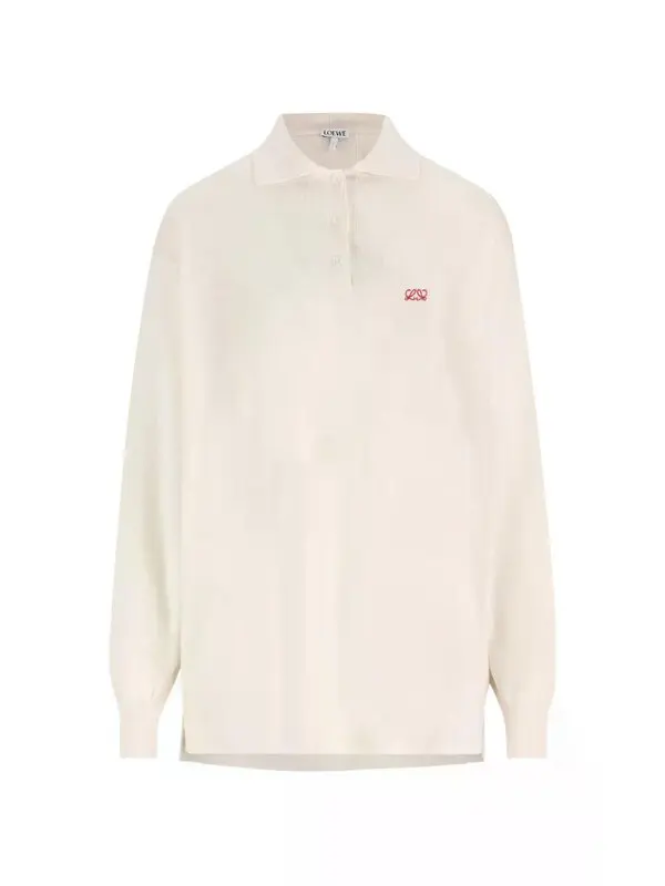 Loewe Embroidered Logo Polo Sweater