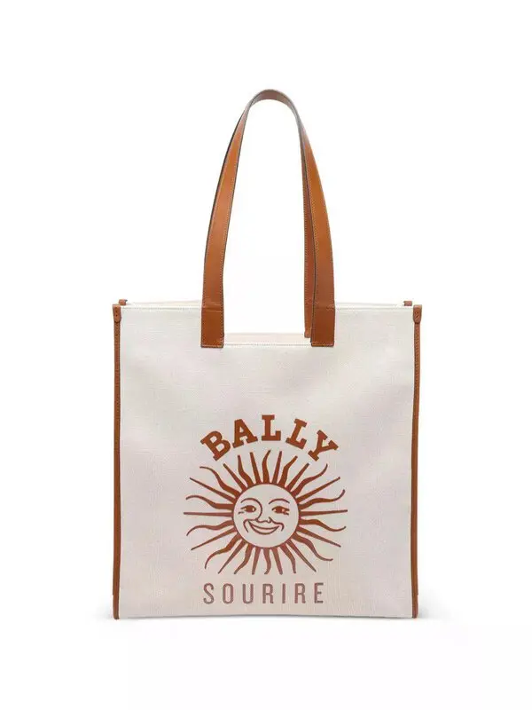Bally Easy Logo-print Tote Bag - Neutrals