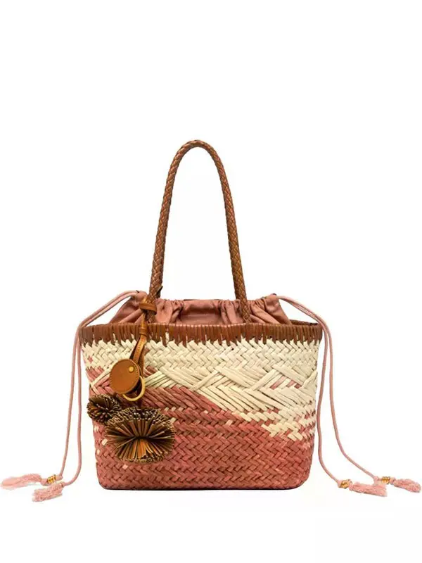 GIANNI CHIARINI Woven Design Drawstring Tote Bag