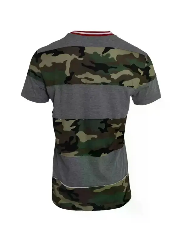 Dolce & Gabbana Camouflage Patchwork Logo T-shirt