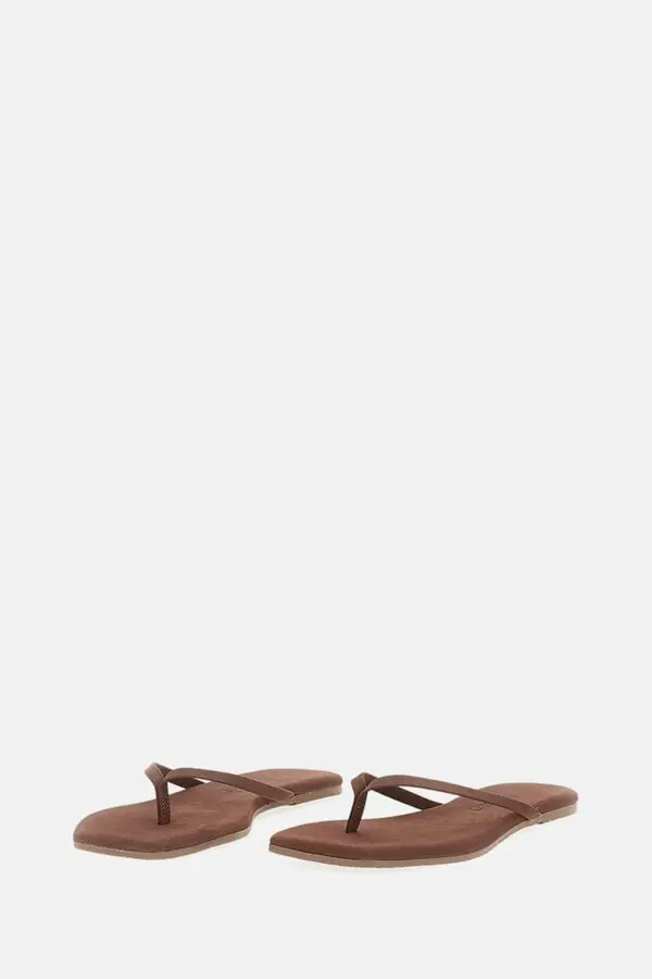 Tkees Lily Square-toe Flip-flops - Brown