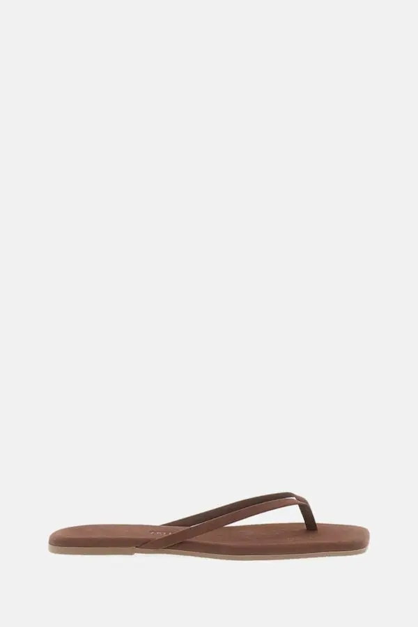 Tkees Lily Square-toe Flip-flops - Brown