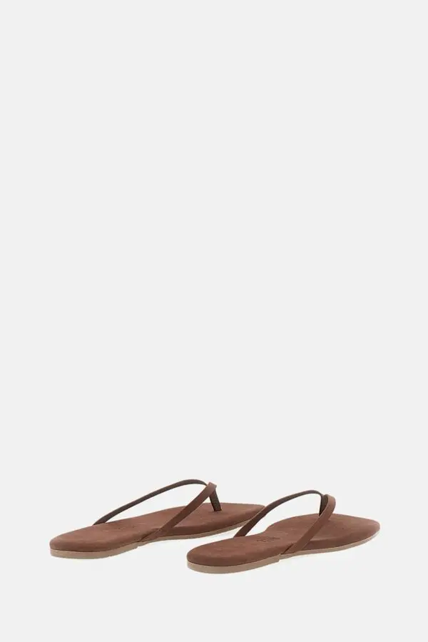 Tkees Lily Square-toe Flip-flops - Brown