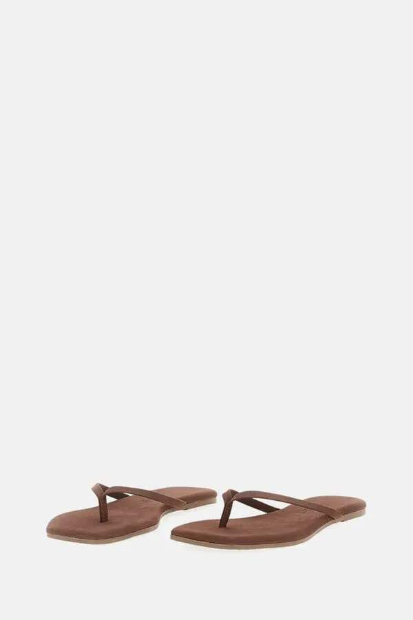 Tkees Lily Square-toe Flip-flops - Brown